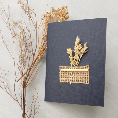 Jual Kartu ucapan bunga kering / Greeting card dried flower - handmade ...