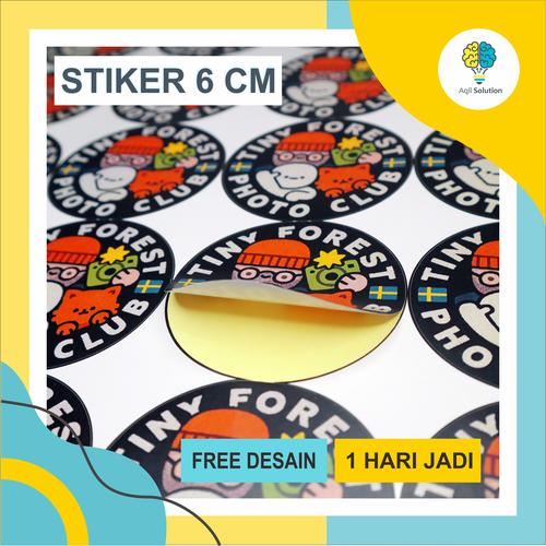 Jual Cetak stiker Chromo custom / Label Logo kemasan, segel - 4cm ...