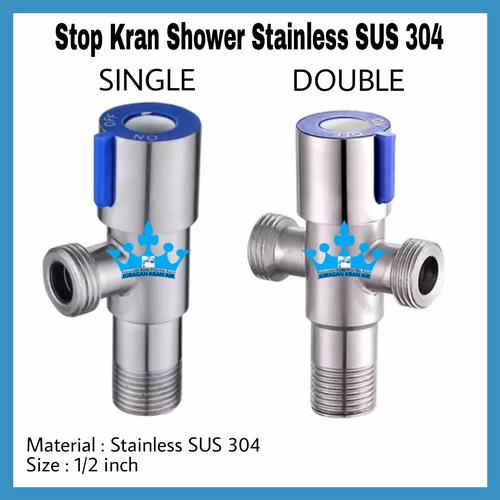 Jual Stop Kran Shower Keran Air Cabang Kloset Toilet Wastafel Stainless - SINGLE - Jakarta Barat ...