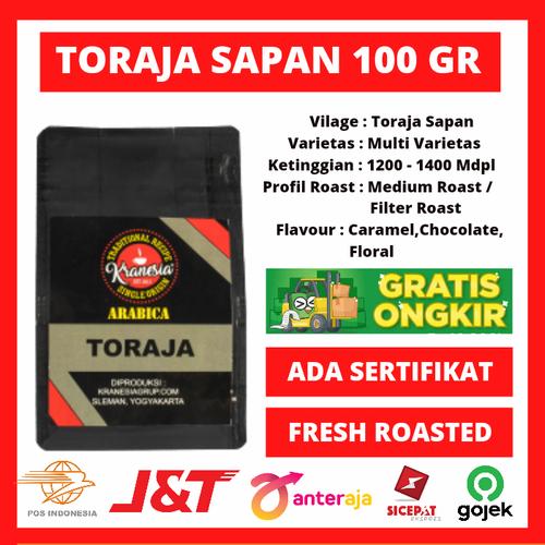 Jual BIJI KOPI BUBUK ARABIKA TORAJA 100GR SAPAN ASLI ARABICA 100 GR BEAN - ESPRESSO - Kab ...