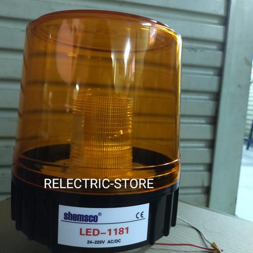 Jual lampu warning light rotary 8 inch multi voltase / lampu rotari 8 ...
