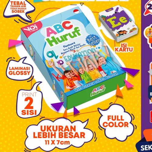 Jual Flash Card Vidi Huruf ABC Kartu Edukasi Anak Bergambar - Kab ...