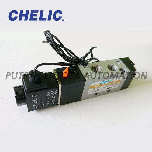 Jual 5/2 SINGLE SOLENOID VALVE 1/8" CHELIC SV-5101 SW-5101 - 220VAC - Kota Semarang - PUTRA ...
