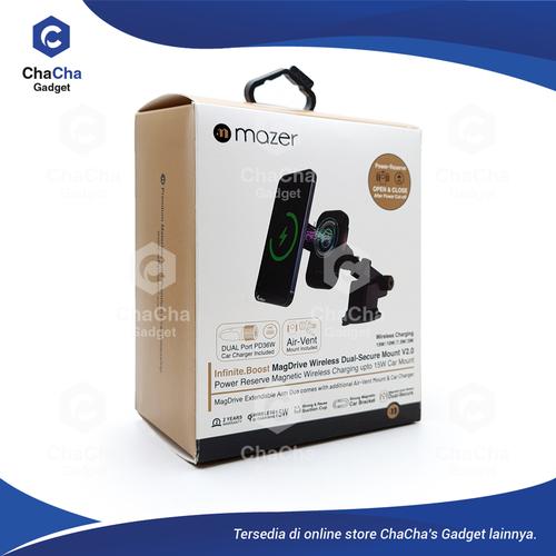 Jual Mazer Infinite Boost MagDrive Wireless Dual Secure Air Vent Car ...