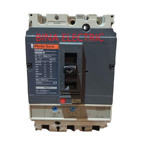 Jual MCCB Merlin Gerin Compact NS250N 200A 3P / NFB Merlin Gerin NS ...