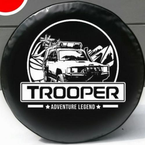 Jual Cover ban Sarung Ban Serep Mobil Trooper bisa Custom Nama Gambar ...