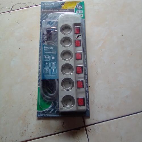 Jual kabel olor UTICON 6 Lubang + 6 switch - Kota Surabaya ...