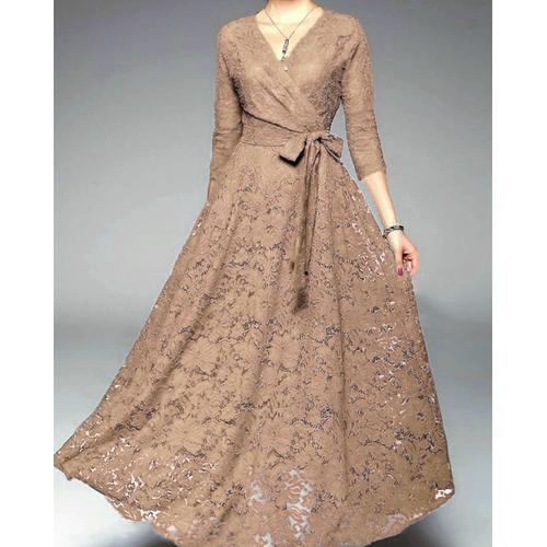 Jual Maxi Dress Wanita Mx Brukat Furing Longdress Brokat Baju Pesta ...