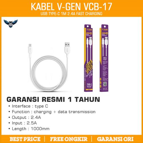 Jual Kabel Data USB Type C V-GeN VCB-17 Fast Charging Kabel VGEN 1 ...