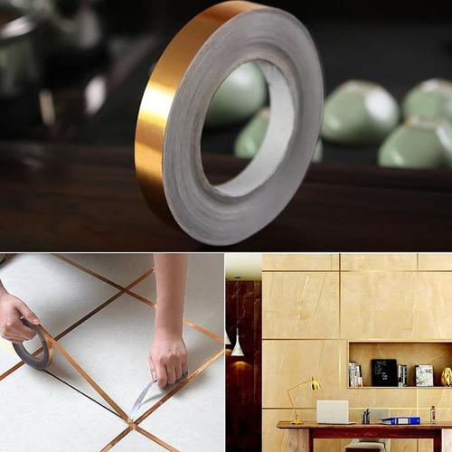 Jual Ready 50M GOLD LIST STICKER CERAMIC WALL TILE STIKER NAT UBIN ...