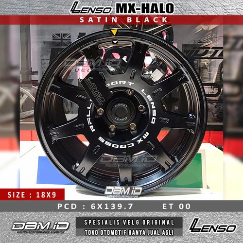 Promo Velg Lenso MX-HALO R18 18X9 6X139.7 et 00 Satin Black OZ RALLY Style Cicil 0% 3x - Kota ...