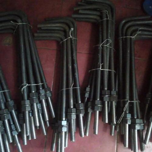 Jual Angkur L Besi Hitam ST37 m19 x 30 cm x 10 cm+ 2 mur & 1 ring ...