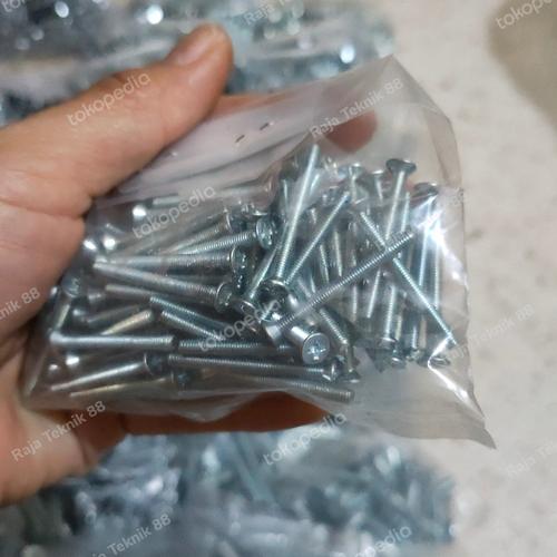 Jual baut obeng plus jf m3 /baut kepala obeng 3mm/ baut jp m3 baut ...