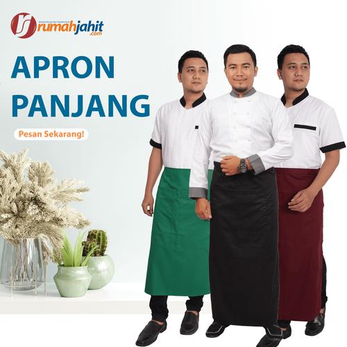 Jual Apron Panjang/Long Apron/Apron Koki/Apron Chef/Celemek/Celemek ...