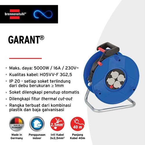 Jual Kabel roll / kabel rol - Brennenstuhl Garant 40m 3x2.5mm + FUSE ...