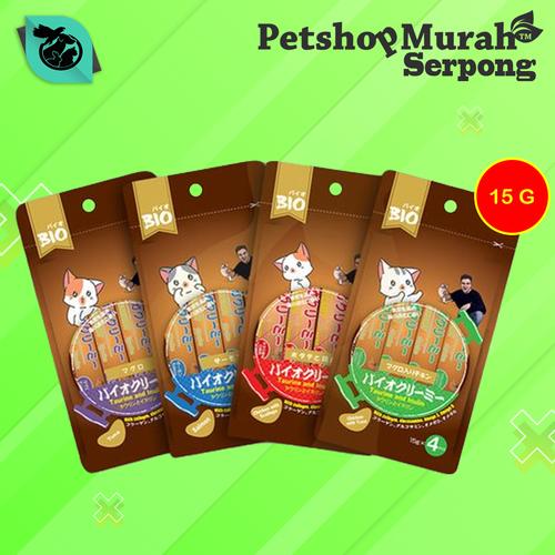Jual BIO CREAMY CAT TREAT SNACK KUCING BASAH SETARA meo creamy ciao ...
