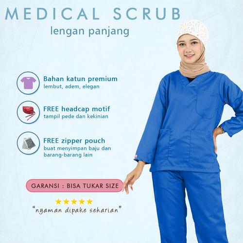 Jual Scrub medis/ Baju OK lengan panjang/ Seragam Jaga Oka - S - Kota ...