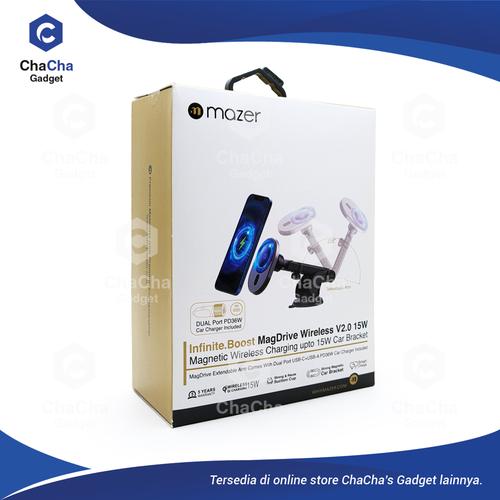 Jual Mazer Infinite Boost MagDrive 15W Wireless Charging Car Mount ...
