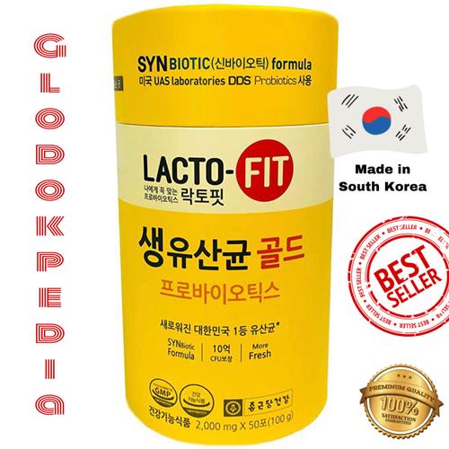 Jual LactoFit Gold Probiotics Original Made in Korea 50 Sachet Lacto ...