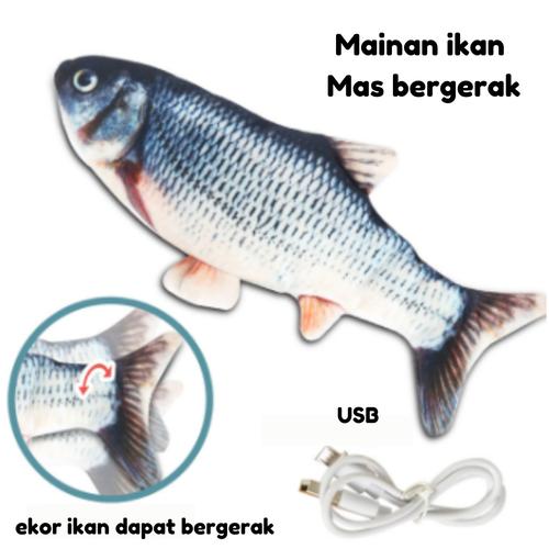 Promo Mainan Kucing Boneka Ikan Gerak Bergerak Cat Toy Dancing Fish ...