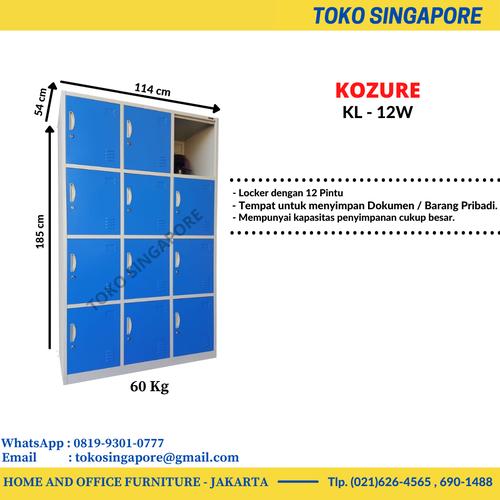 Jual Lemari Locker 12 Pintu Kozure type KL-12WX (Lebar,muat full face ...