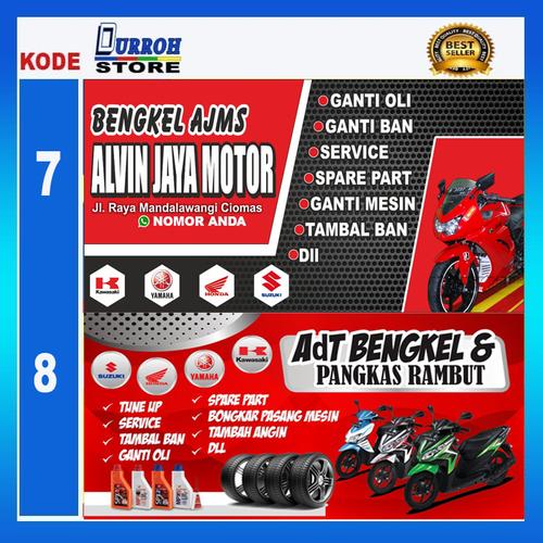 Jual Spanduk Banner Usaha Bengkel Motor #2 - 100X50 - Jakarta Timur ...