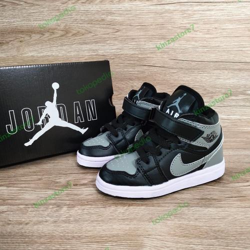 Jual sepatu jordan anak hitam sepatu anak import sepatu sekolah anak ...