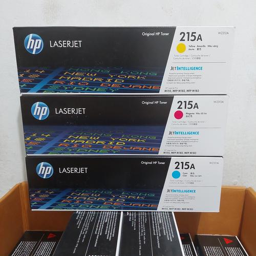 Jual Toner Hp 215A Cyan/Magenta/Yellow Original W2311A W2312A W2313A ...