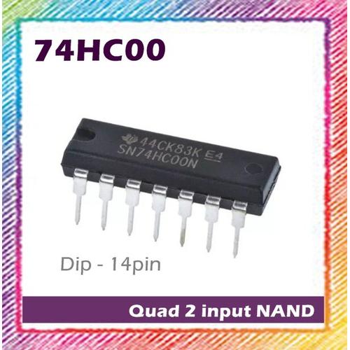 Jual IC SN74HC00N 2 Input NAND Gate Quad 74HC00 CMOS DIP 14 pin 7400 ...