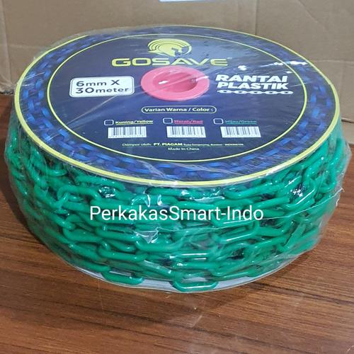 Jual rantai plastik 6mm x 30m gosave/rantai pvc/plastic chain - per ...