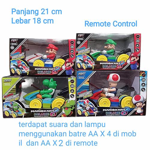Jual Mainan Mobil Remote Control / RC Mario Kart Deluxe Car Toy - Toad ...