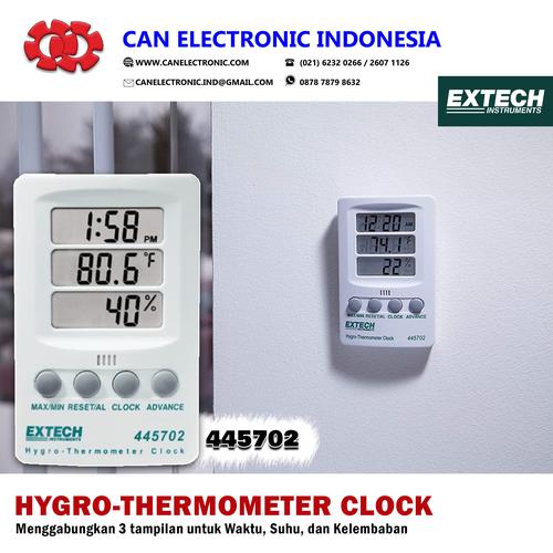 Jual Hygro-Thermometer Clock Extech 445702 (Waktu, Suhu, dan Kelembaban ...