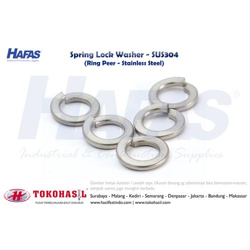 Jual Ring Peer, Ring Pir Stainless SS304 M10 / Spring Lock Washer (WL ...