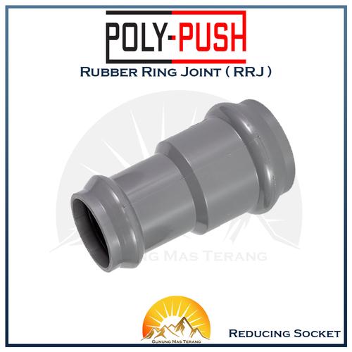 Jual Poly Push Reducing Socket RRJ Karet 90x63 mm 3x2" Khusus Pipa PVC ...