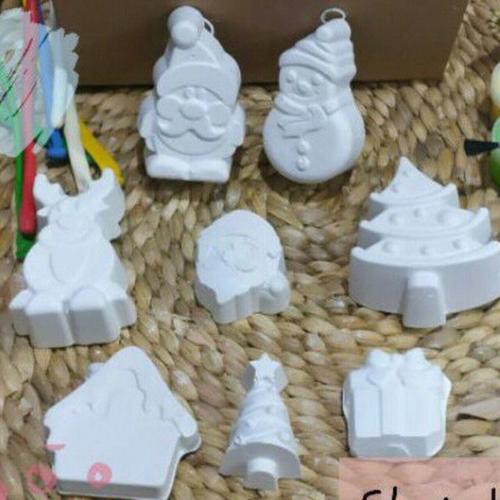 Jual Patung Gypsum Lukis Seri Natal / Patung Gypsum / Patung Mainan ...