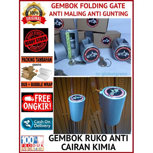 Jual Gembok Folding Gate Terbaik Untuk Ruko Rolling Door Anti Maling ...