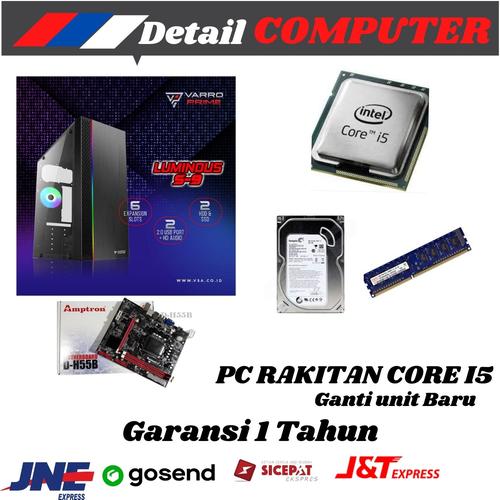 Jual Cpu rakitan core i5 / ram 8 gb / hdd 500 gb / office / Online ...