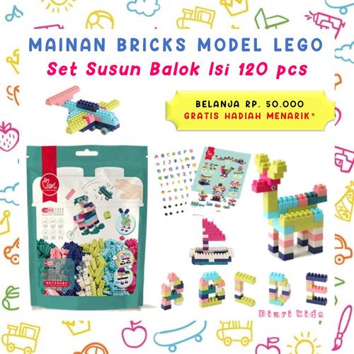 Jual Mainan Bricks Model Lego Susun Balok Anak Brick Isi 120 pcs - Kab ...