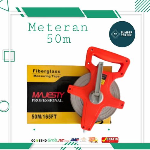 Jual Meteran Tancap 50 Meter / Meter Gulung Rol Tanah / Meteran 50 ...