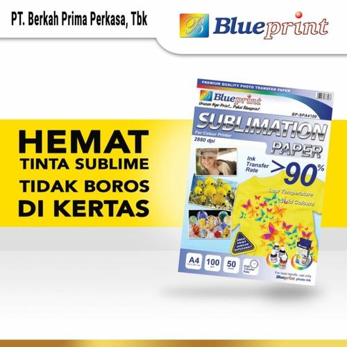 Jual Kertas Sublim A4 BLUEPRINT Transfer Sublime Paper A4 - Isi 50 ...