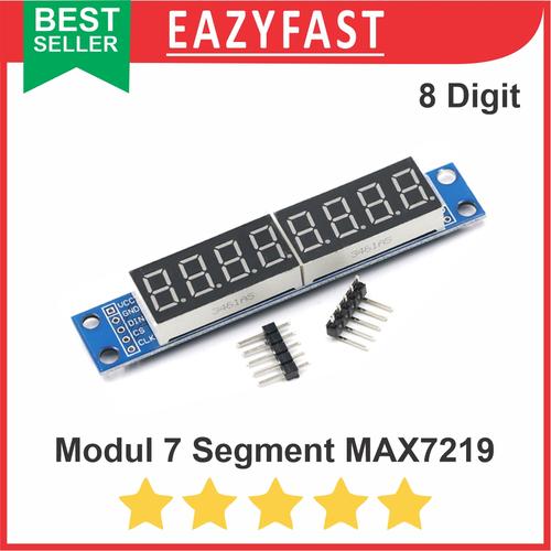 Jual Modul 8 Digit LED Display 7 Seven Segment 7S Driver MAX7219 Max ...