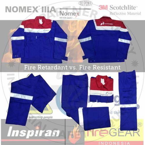 Jual Wearpack Coverall Fr Pertamina Baju celana Nomex 3A IIIA Original ...