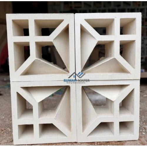 Jual ROSTER BETON PUTIH Diamond/Roster Minimalis/Loster Beton/Lubang ...