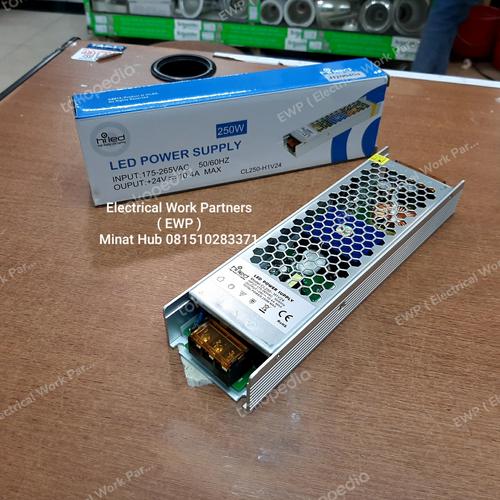 Jual LED POWER SUPPLY / TRAFO HILED INPUT 175-265 VAC OUTPUT 24V 10.4A ...