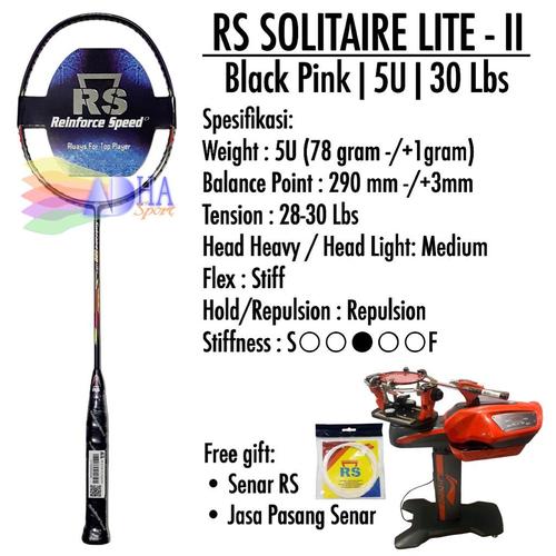 Jual Raket Badminton RS ReinforceSpeed Solitaire Lite-II BlackPink ...