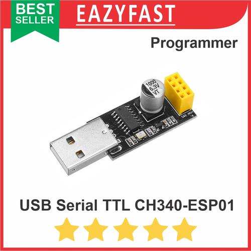 Jual CH340 CH 340 USB To RS232 ESP8266 ESP01 TTL Serial Converter ...