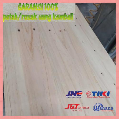 Jual Rak Papan Kayu Ambalan Jati Belanda Lebar Murah Finishing Natural ...