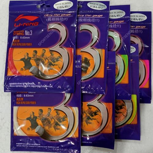 Jual Senar Badminton Lining No 3 Number three No3 Original String - 1 ...