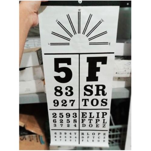 Jual Alat Tes Minus Mata Snellen Chart - Kota Surabaya - Optik Azzam ...