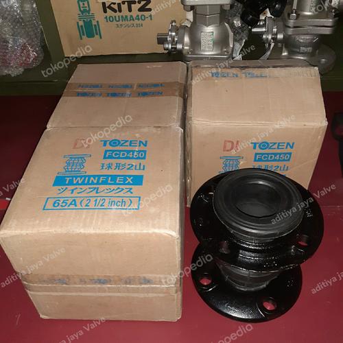 Jual flexible rubber joint TOZEN (TWINFLEX) 65A(21/2") jis 10k new ...